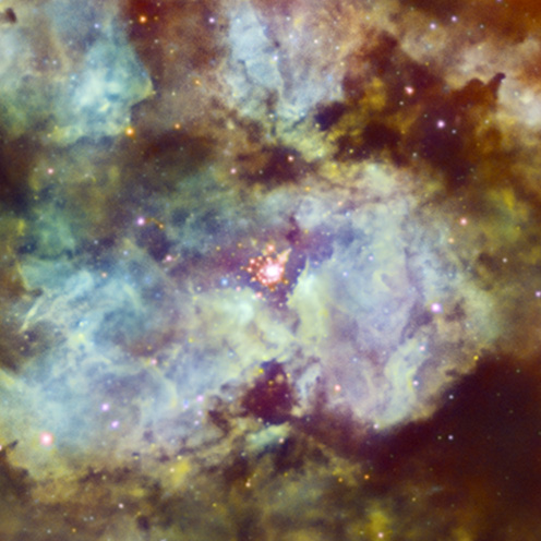 NGC 3576 - 3603 - Statue of Liberty köd